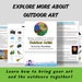Outdoor Art Maker Activity Booklet, Kindergarten and 1st Grade ...