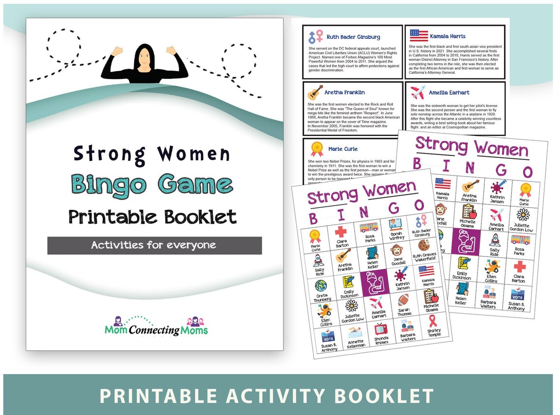 Strong Women Bingo Game: Celebrate and Learn About Strong and Powerful ...