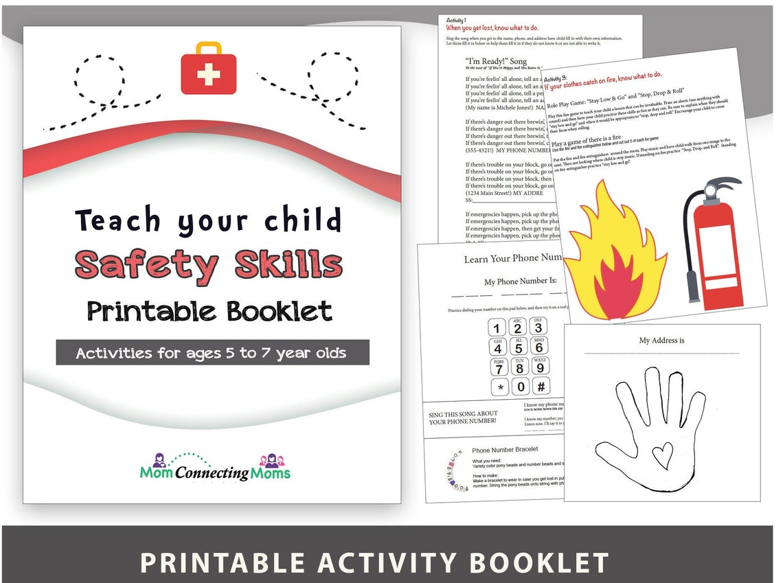 Safety Skills Printable Activity Booklet [perfect for 5 – 7 Year Olds ...