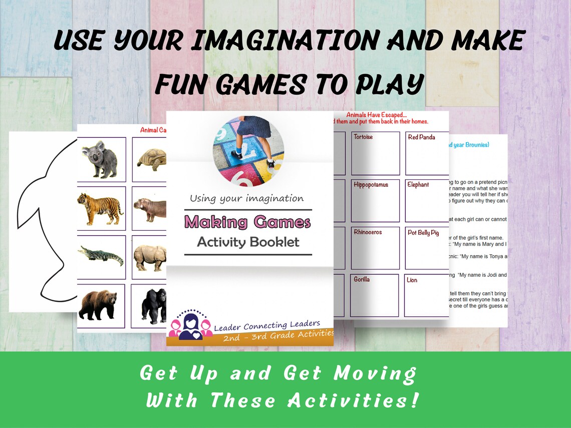 Making Games Activity Booklet, Kid Games Printable for Kids, Relay ...
