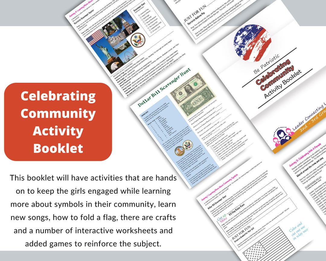 Girl Scout Brownie Celebrating Community Badge Activity Booklet | US ...