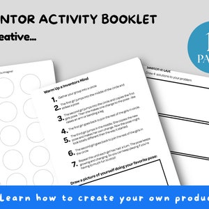 Inventor Activity Booklet, Kid Games; Printable for Kids, Kids Be ...