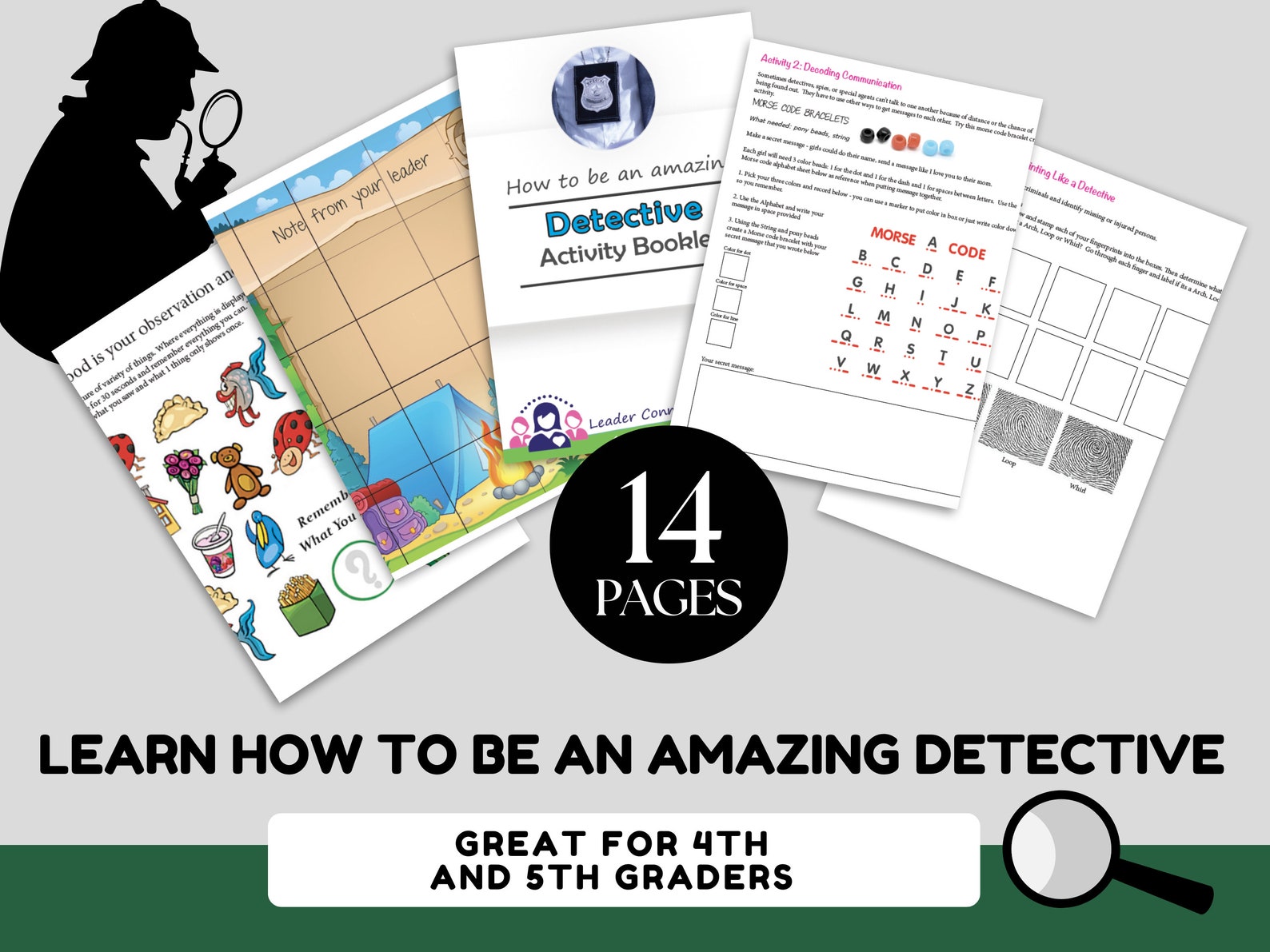 Detective Activity Booklet, Printable Games and Activities, Detective ...