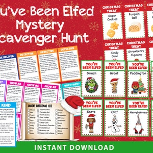 You’ve Been Elfed Mystery Escape Game Christmas Printable | Printable ...