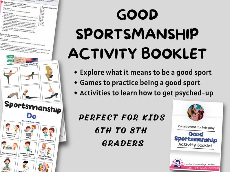 Good Sportsmanship, Playing Fairly, Printable for Kids, Learn About ...