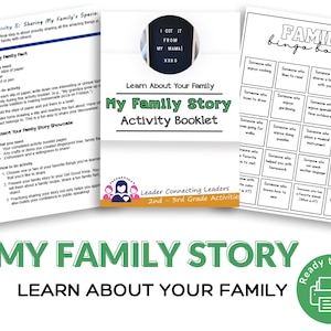 Brownie My Family Story Badge Activity Booklet | Girl Scout Printable ...