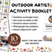 Outdoor Art Creator Activity Booklet, 2nd and 3rd Grade, Printable for ...