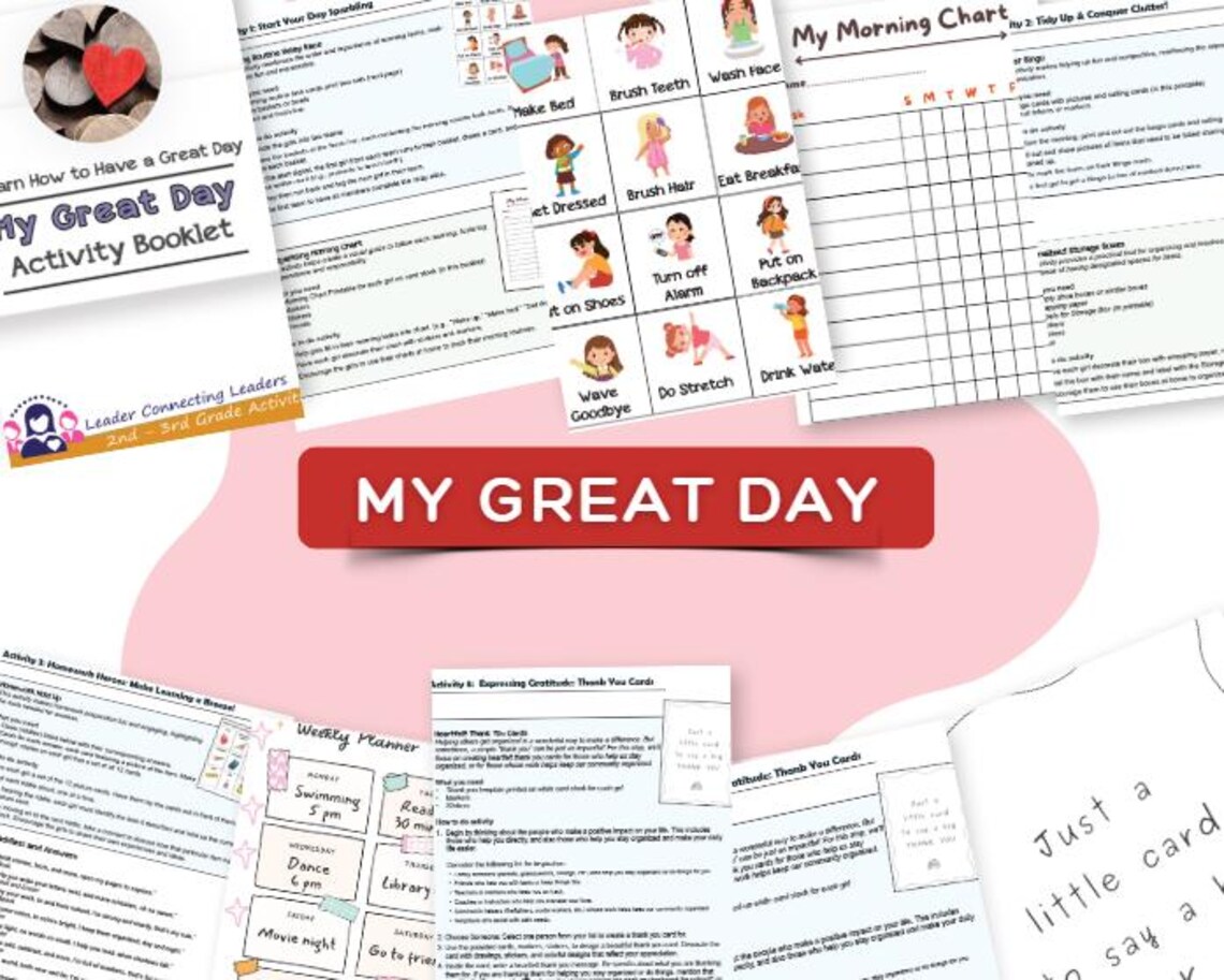 My Great Day Activity Booklet, Kid Games; Printable for Kids ...