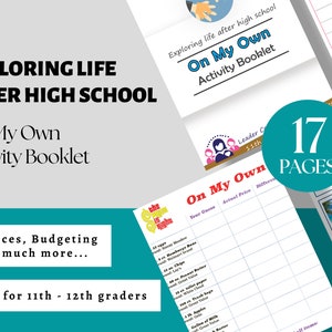 Independent Living and Life Skills Worksheets for High Schoolers ...
