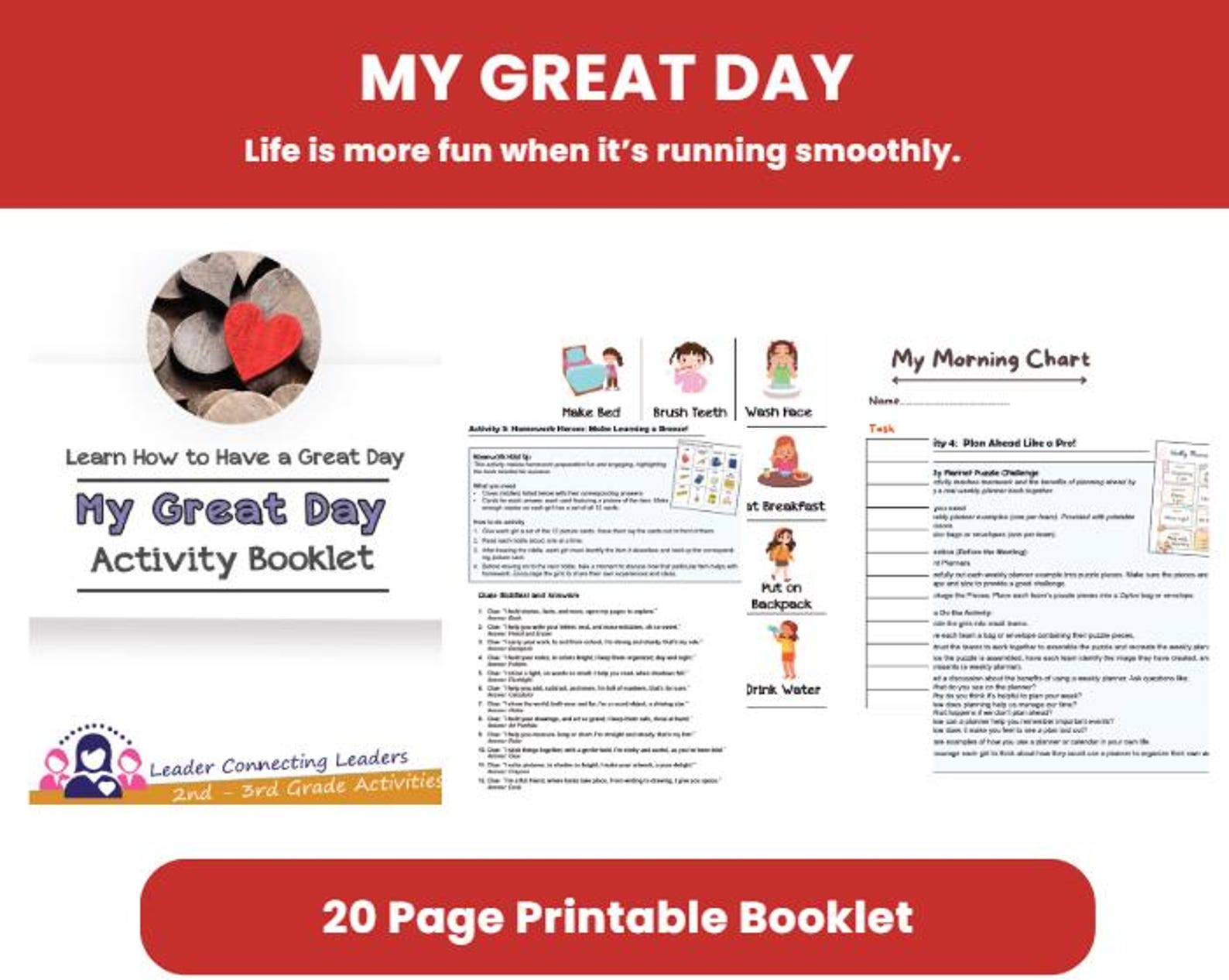 My Great Day Activity Booklet, Kid Games; Printable for Kids ...