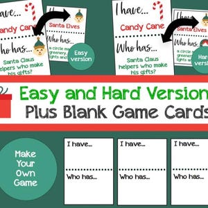 I Have Who Has Christmas Card Game | Christmas Kids Games | Christmas ...