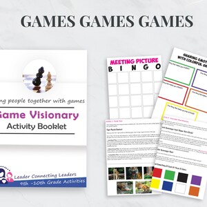 Game Activity Booklet, Scavenger Hunt; Ice Breakers, Bingo, Obstacle ...