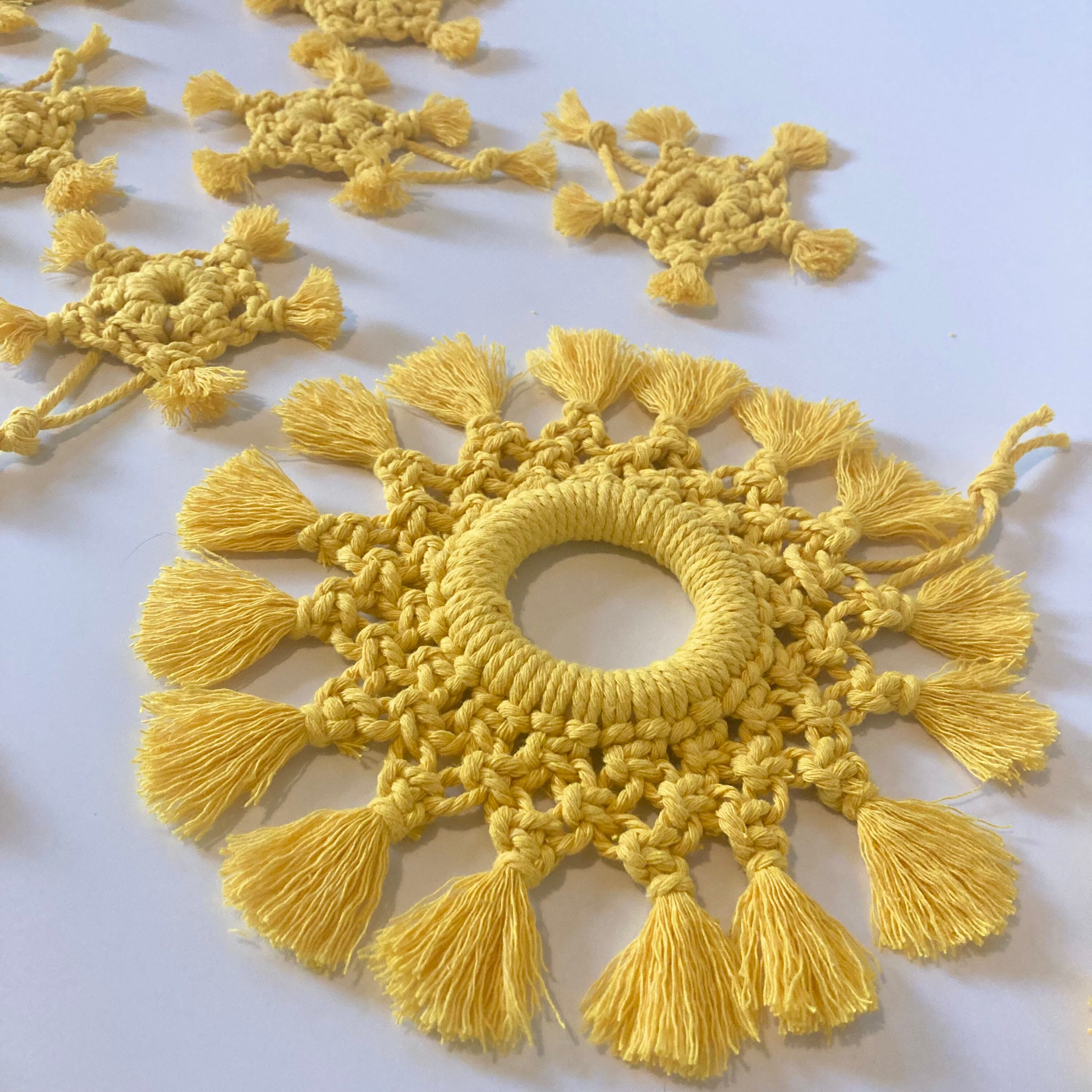 Mini Happy Sun. Macrame Wall Hanging. Plant Lovers Gifts, Boho, Decor ...