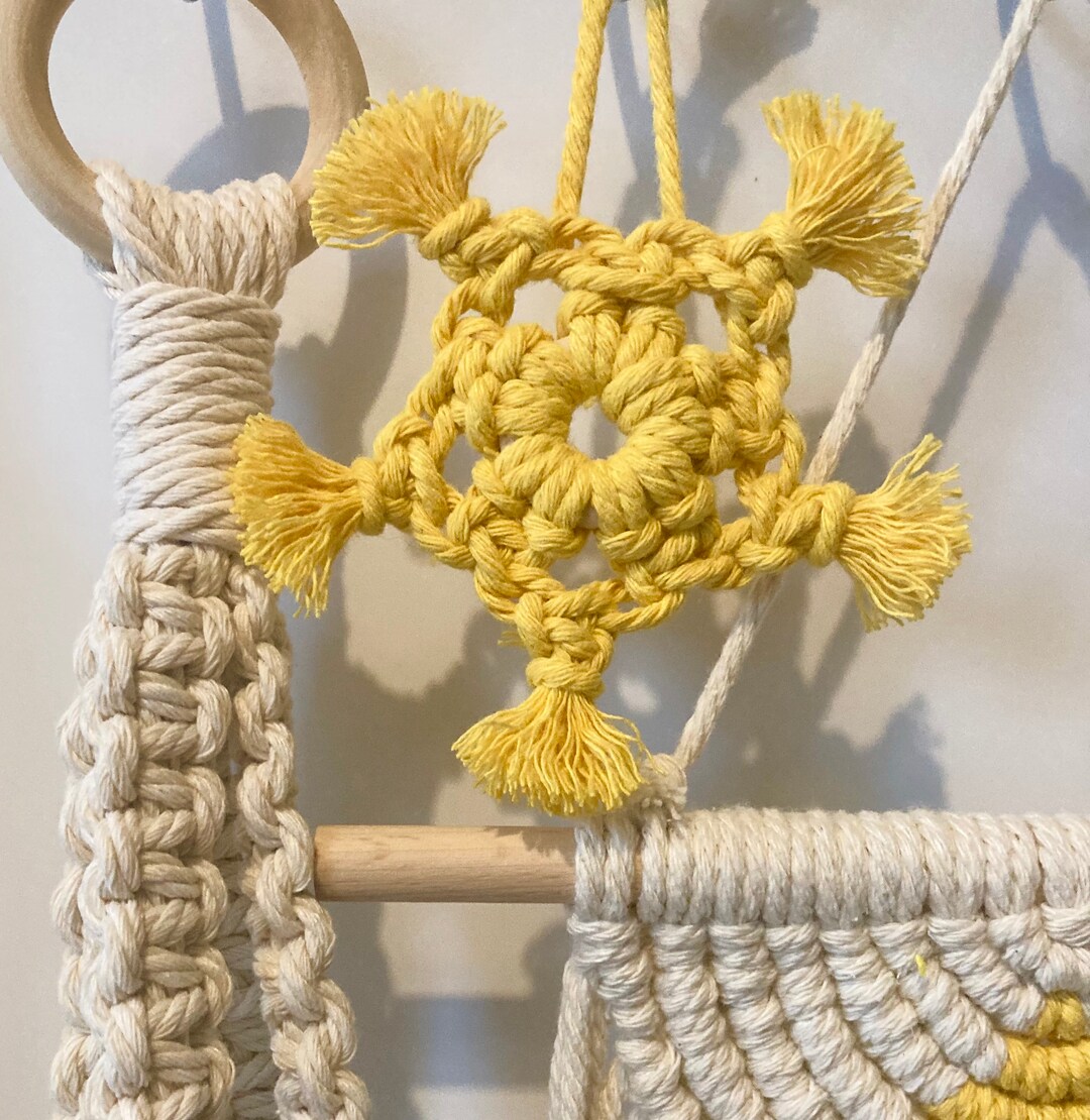 Mini Happy Sun. Macrame Wall Hanging. Plant Lovers Gifts, Boho, Decor ...