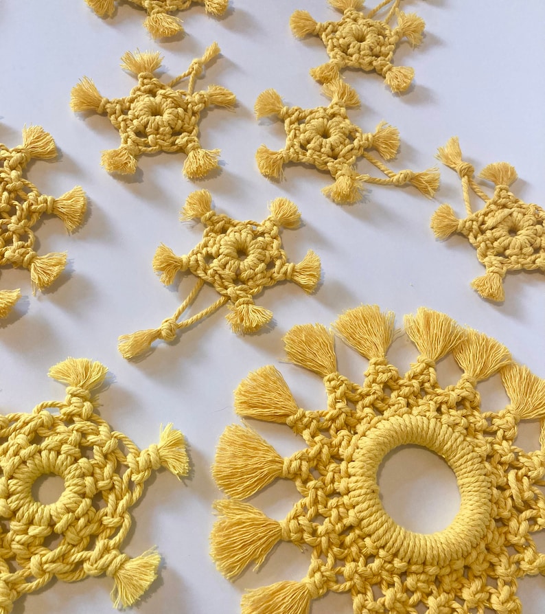 Mini Happy Sun. Macrame Wall Hanging. Plant Lovers Gifts, Boho, Decor ...