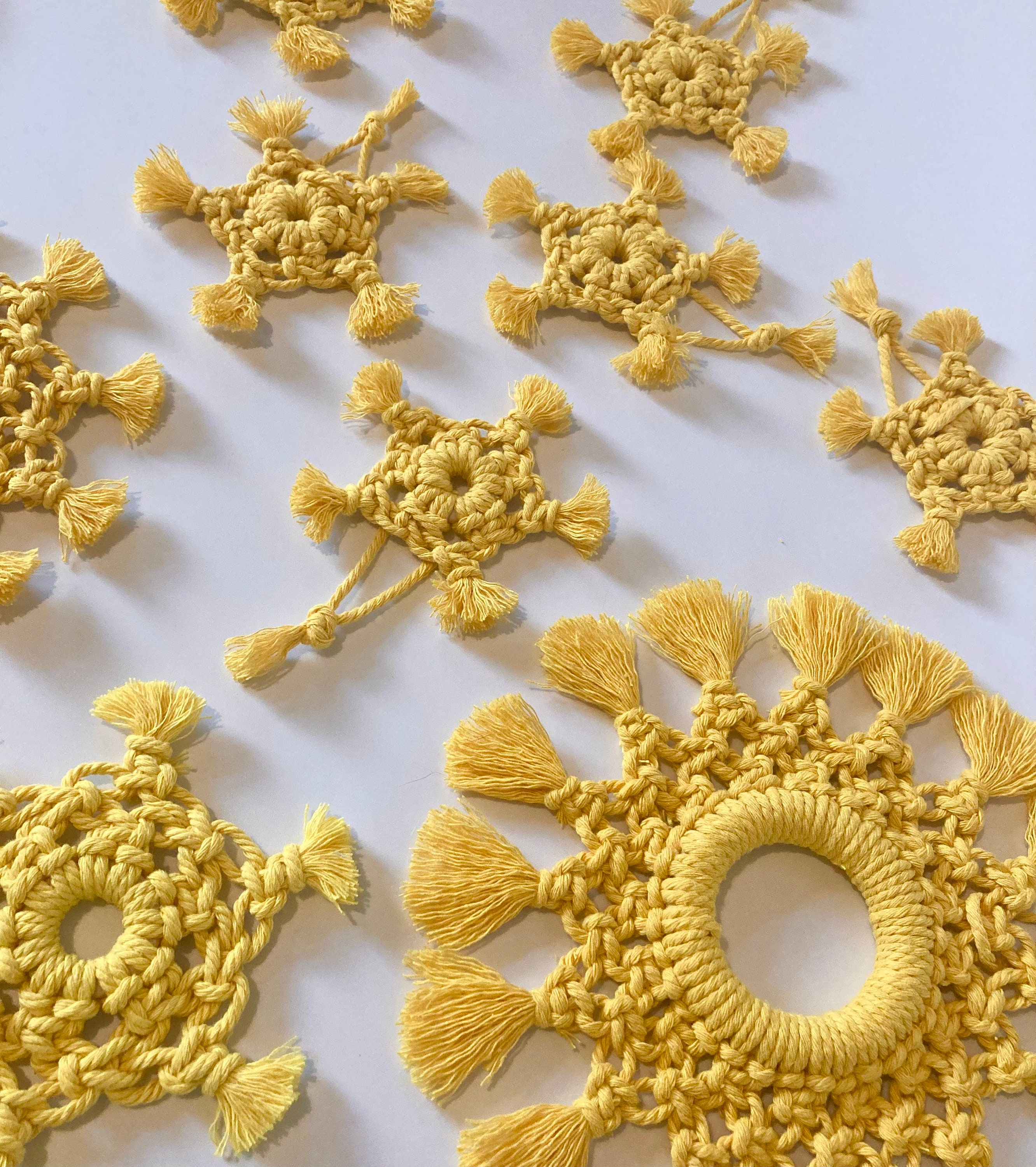 Mini Happy Sun. Macrame Wall Hanging. Plant Lovers Gifts, Boho, Decor ...