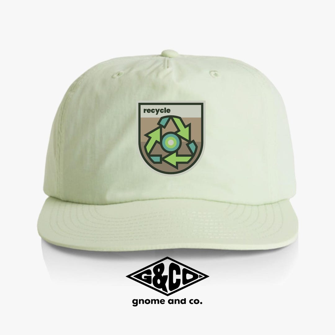Eco-friendly Surf Cap, Recycle Green Hat, Save the Earth Headwear ...