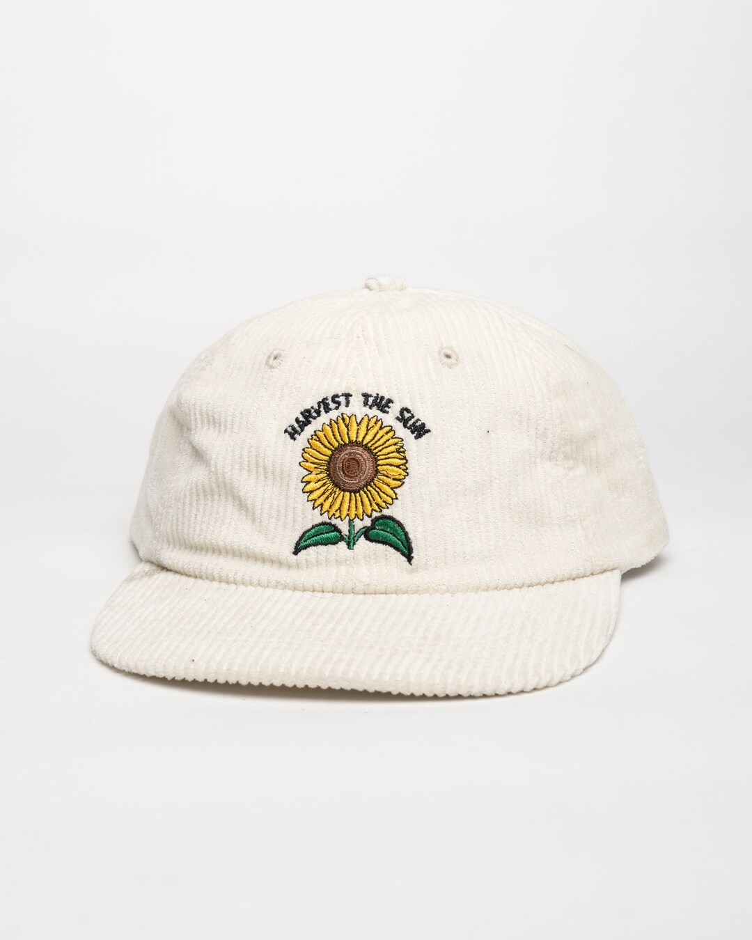 Sunflower Corduroy Hat-90s Snapback Cap Sunflower Gifts-fashionable ...