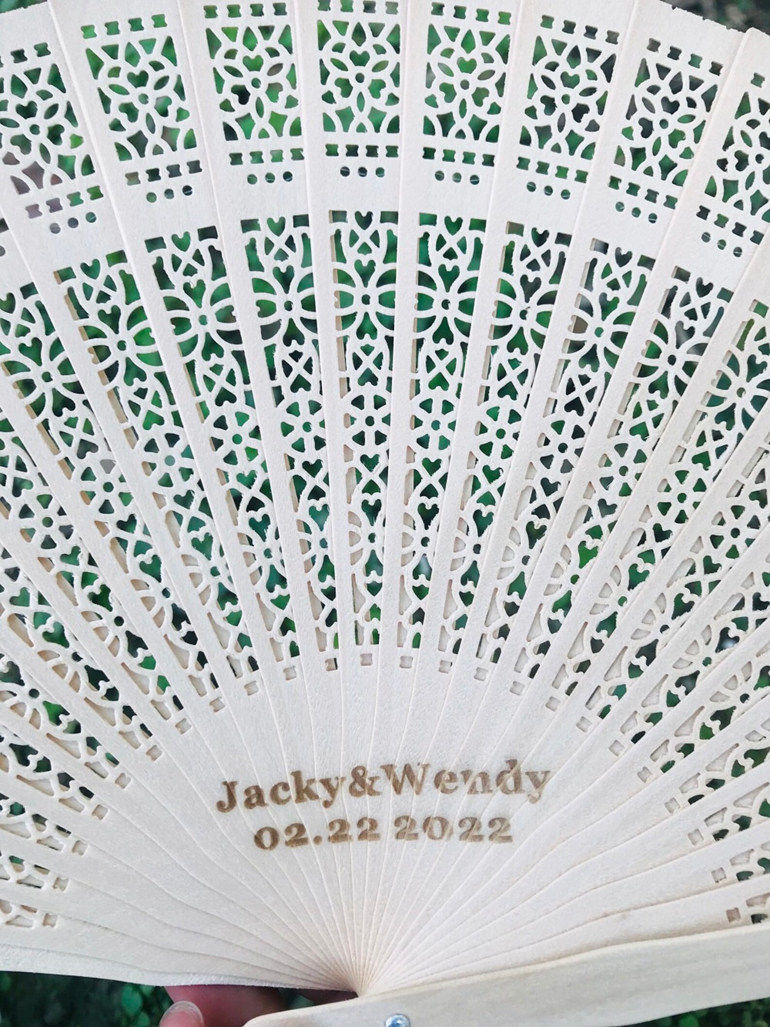 Personalized Wedding Hand Fans Custom Laser Engraved - Etsy UK