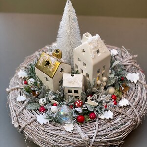 Christmas Table Wreath, Christmas Decor - Etsy