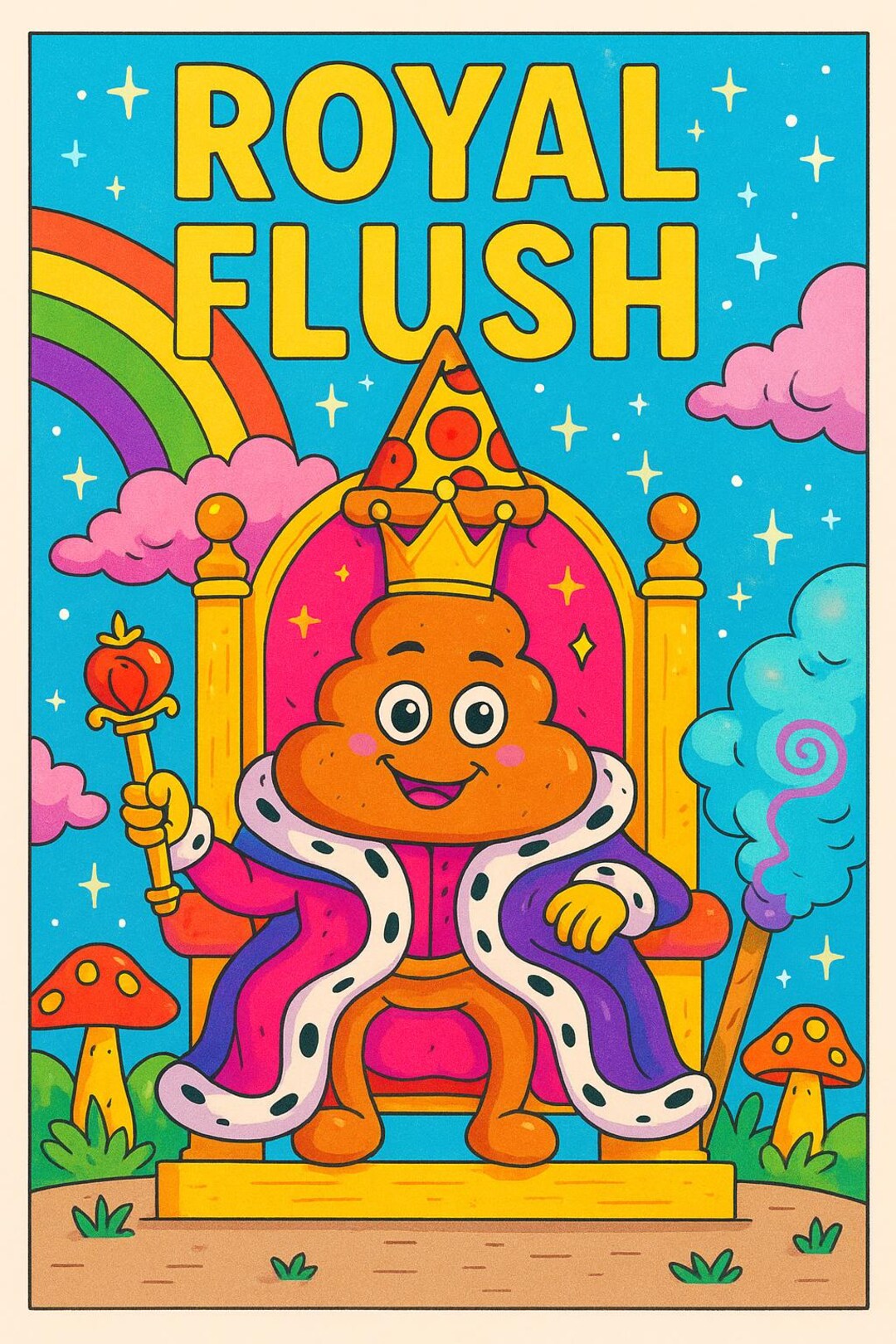 Funny Poop Coloring Book | Printable Kids & Adults Activity Pages ...