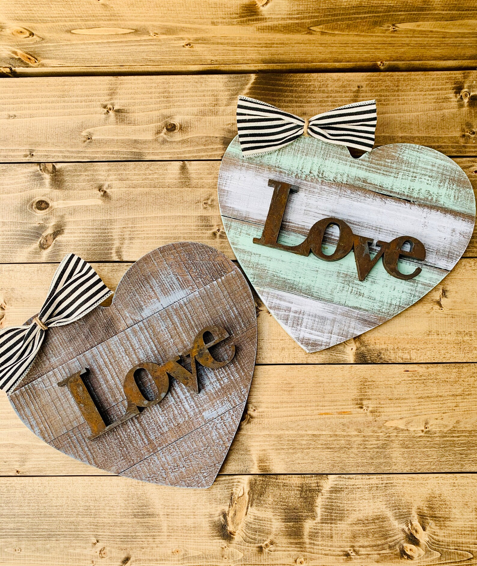 Rustic Heart Wood Sign Love Heart Wall Decor Farmhouse - Etsy