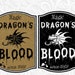Dragon's Blood SVG. Halloween Label Svg, Dxf, Eps, Png. Dragon's Blood ...