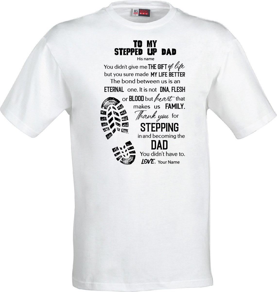 Stepped up Dad Svg Bonus Dad Svg Step Dad Svg Eps Dxf Png - Etsy