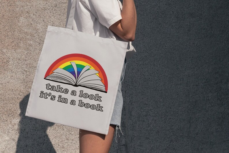 Take a Look It's in a Book SVG EPS PNG. Rainbow Book - Etsy