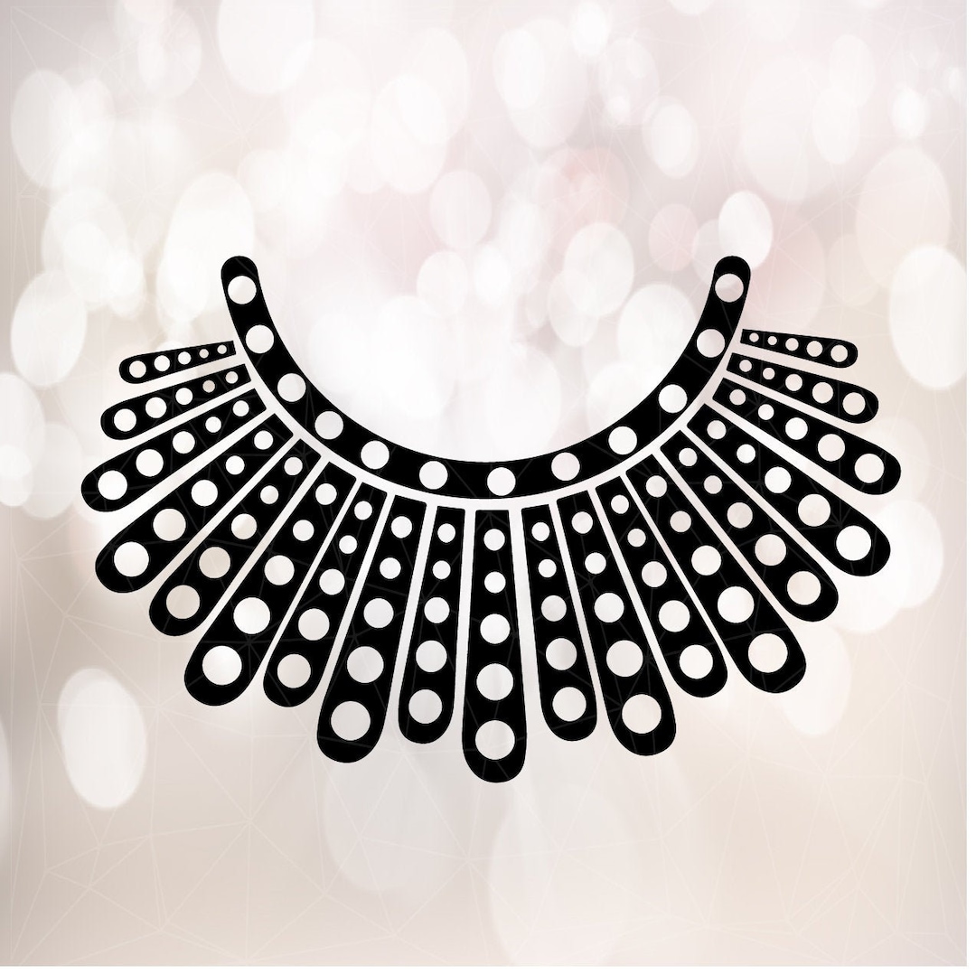 Notorious Rbg Collar Svg, Rbg Collar Svg, Ruth Bader Ginsburg Svg ...