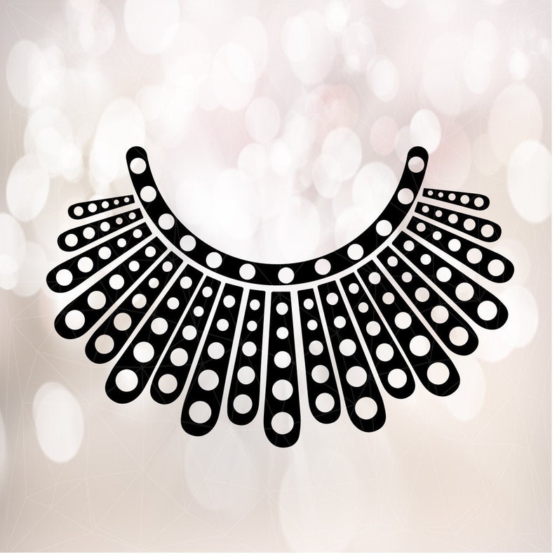 Notorious Rbg Collar Svg Rbg Collar Svg Ruth Bader Ginsburg - Etsy