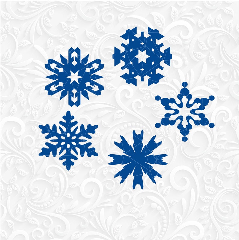Snowflake SVG Snowflake Bundle SVG Snowflake Clipart - Etsy