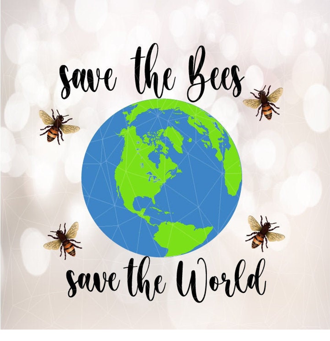 Save The Bees Svg Save The World svg png file Bee svg | Etsy