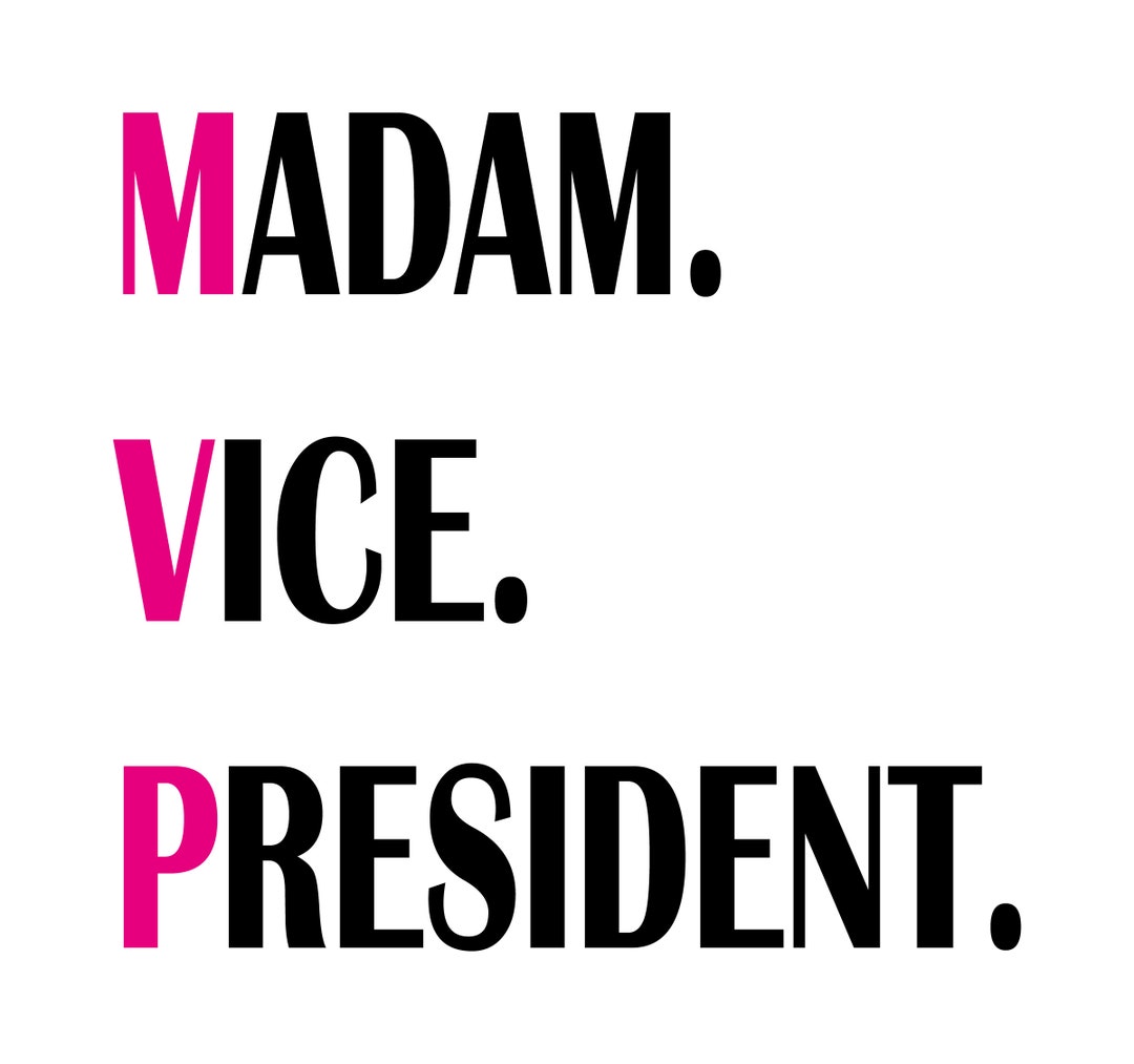 MVP Madam Vice President Svg, Png, Eps, Dxf Clipart, Kamala Harris Svg ...