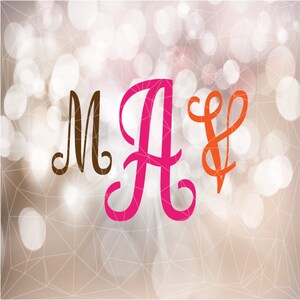 Monogram SVG, Monogram Letters Eps, Monogram Template, Alphabet ...