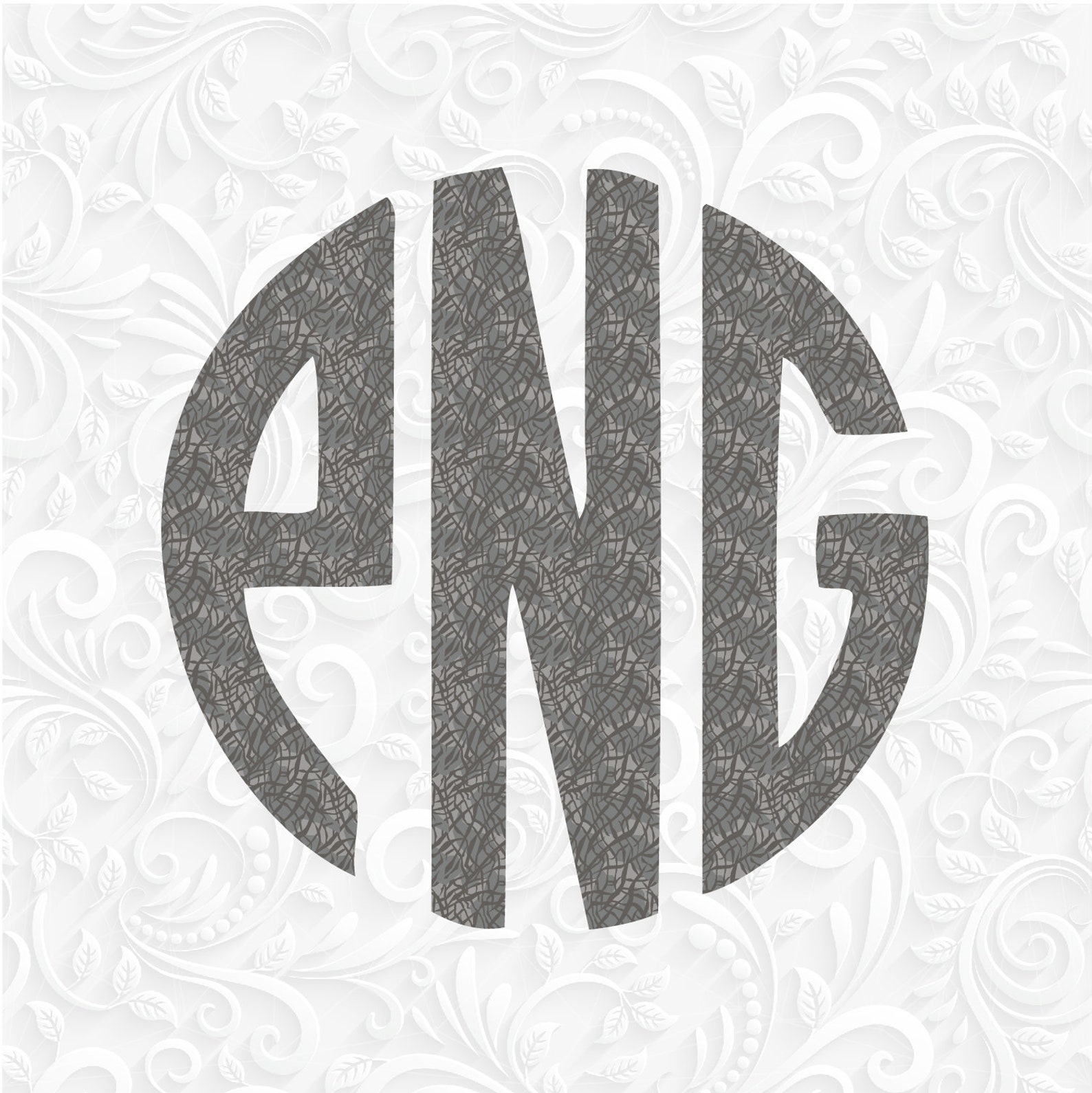 Monogram SVG. Round Alphabet Monogram Svg Eps Png Dxf. | Etsy Canada