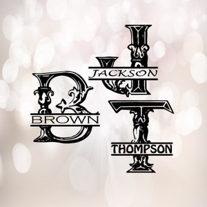 Split Monogram SVG. Ancient Split Monogram Digital Download Eps, Dxf ...