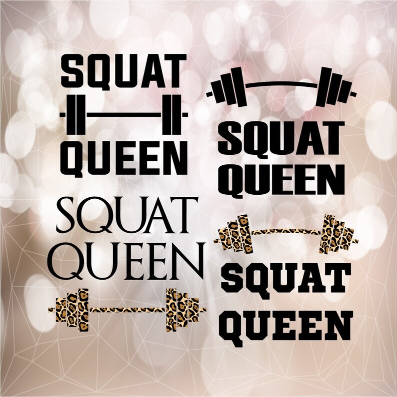 Squat Queen Bundle Svg Squat Svg Fitness Svg Eps Dxf Png - Etsy