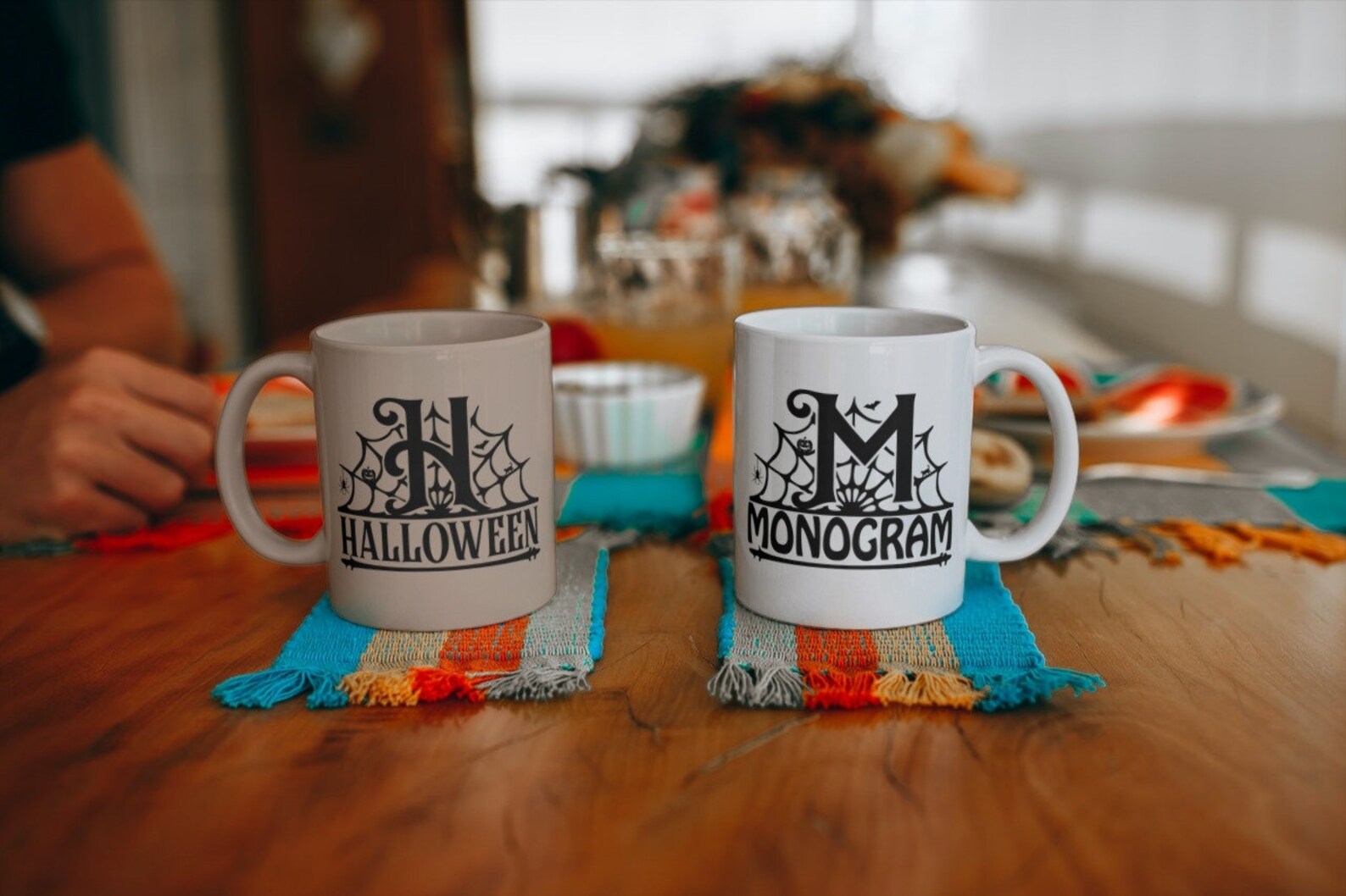 Halloween Split Monogram SVG. Halloween Split Alphabet Monogram Letters ...