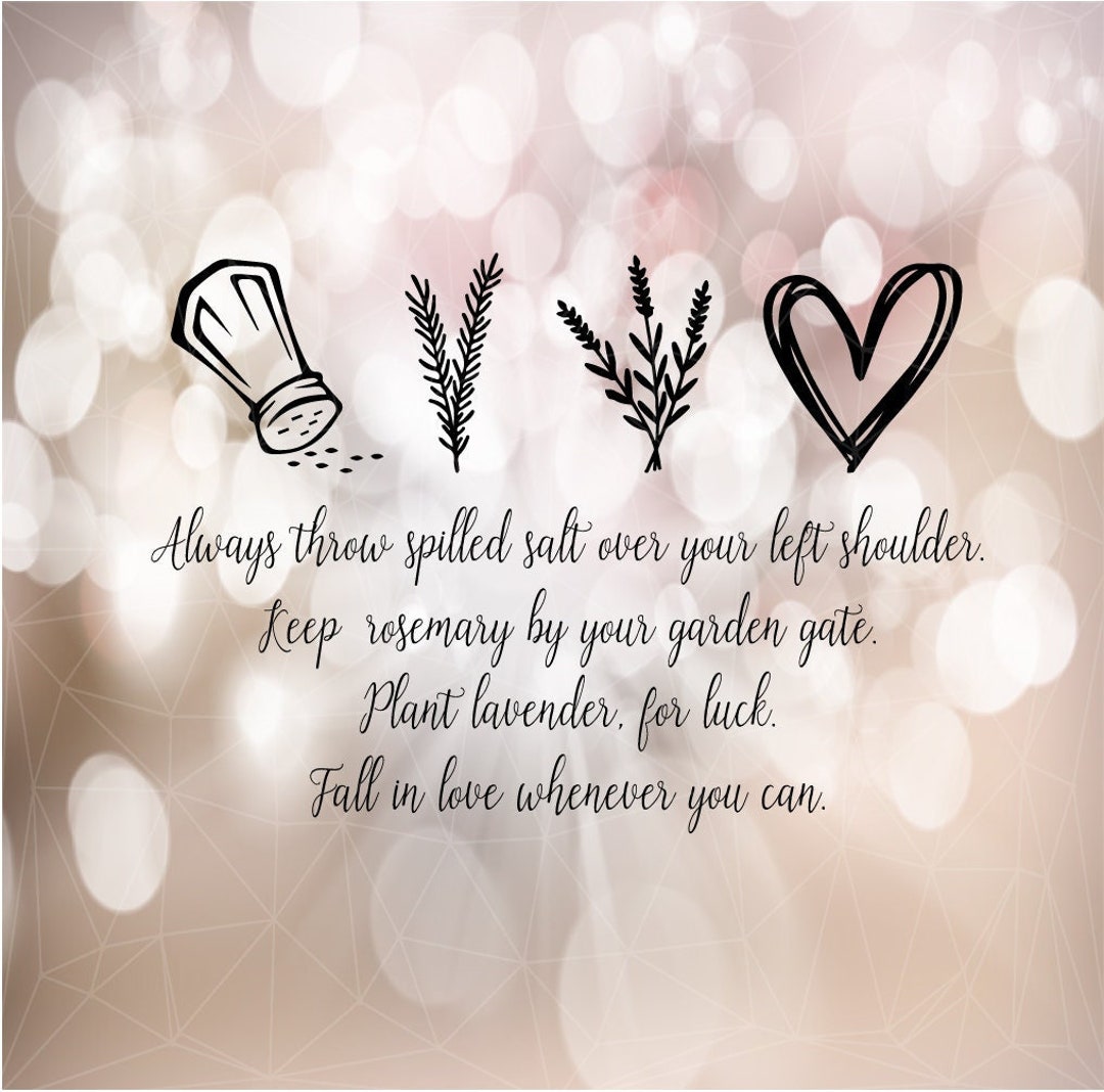 Practical Magic Svg, Salt Rosemary Lavender Love Svg, Magic Spell Svg ...