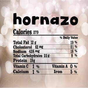 Easter Nutrition Facts Svg, Easter Hornazo Svg, Hornazo Svg, Easter ...