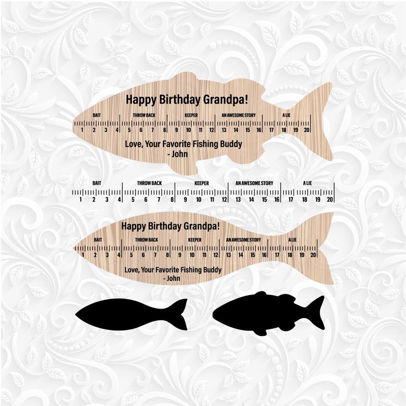 Fish Ruler Svg - Etsy