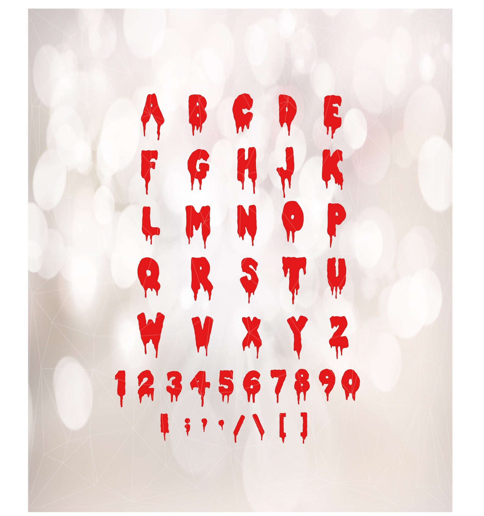 Dripping Letters SVG Blood Font Svg Drip Font Blood Svg | Etsy