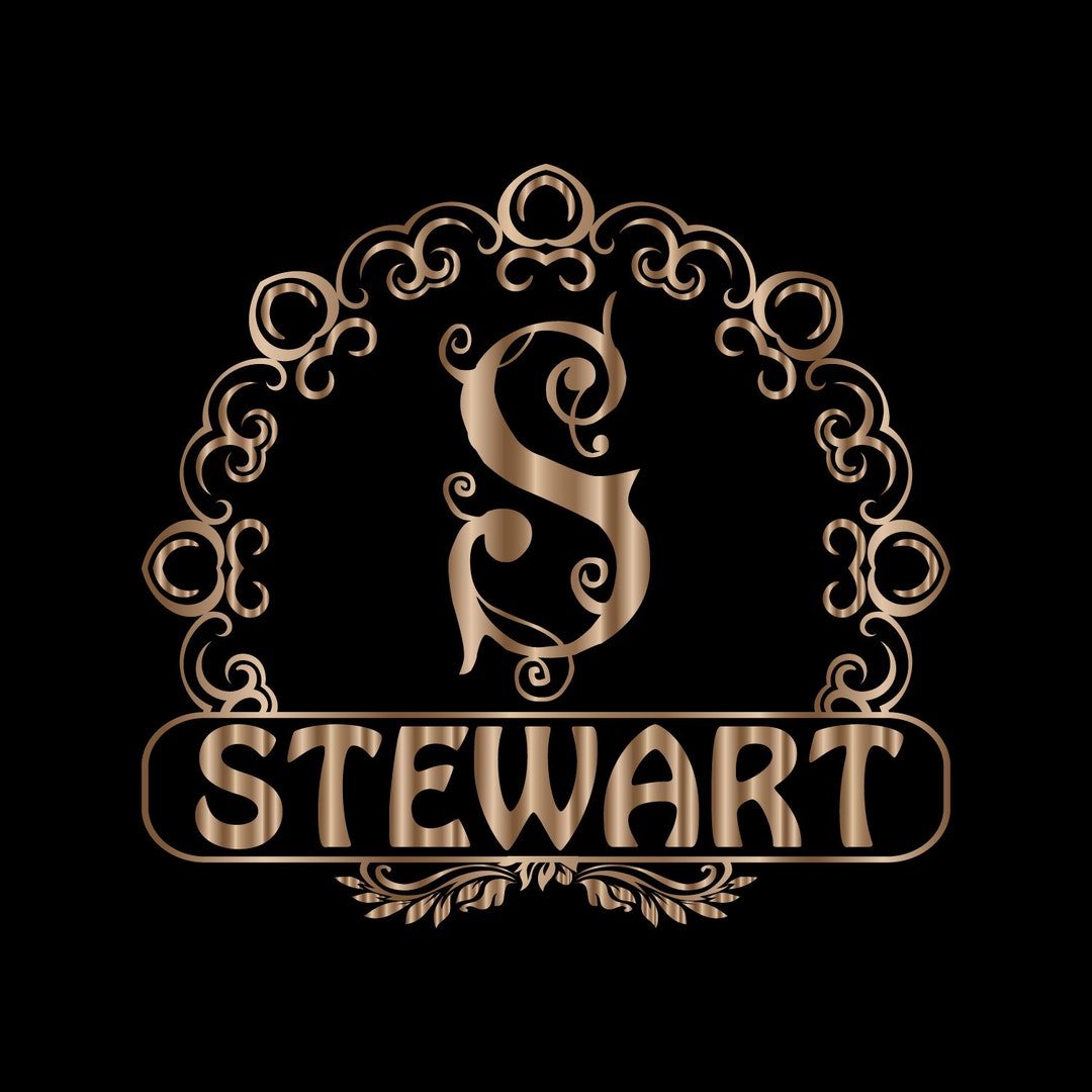 Golden Split Monogram SVG. Circle Split Monogram Svg Eps Dxf Png. Split ...