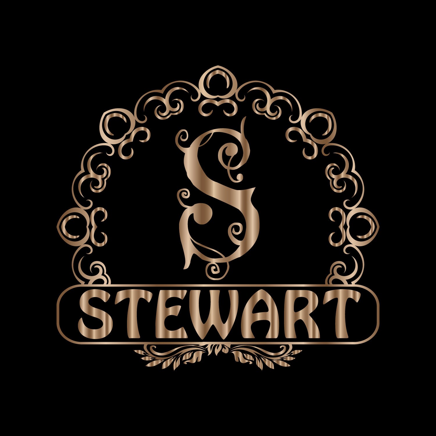 Golden Split Monogram SVG. Circle Split Monogram Svg Eps Dxf - Etsy