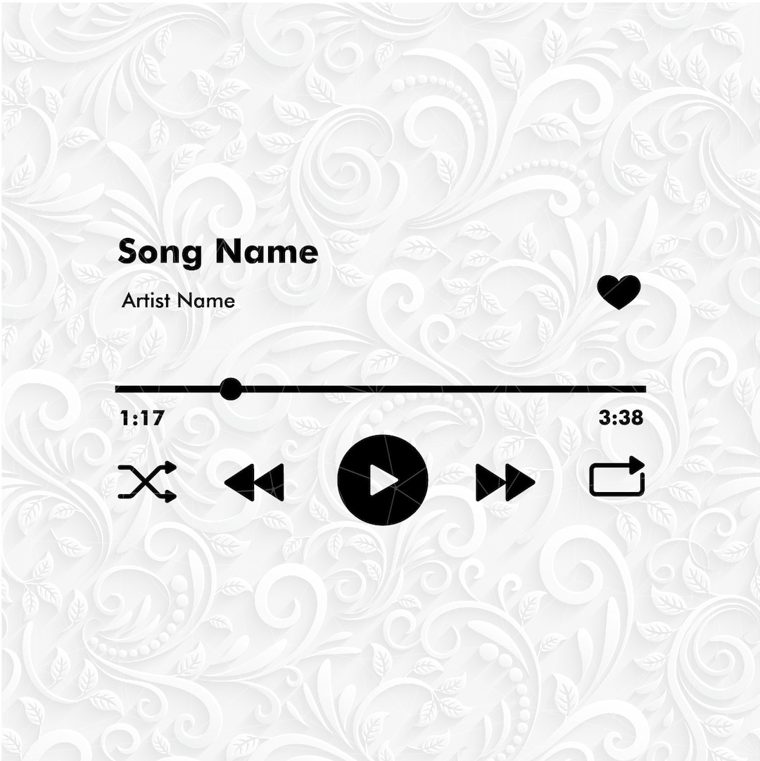 Audio Control Buttons SVG, Music Player SVG, Music Player File for ...