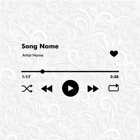 Audio Control Buttons SVG Music Player SVG Music Player File | Etsy