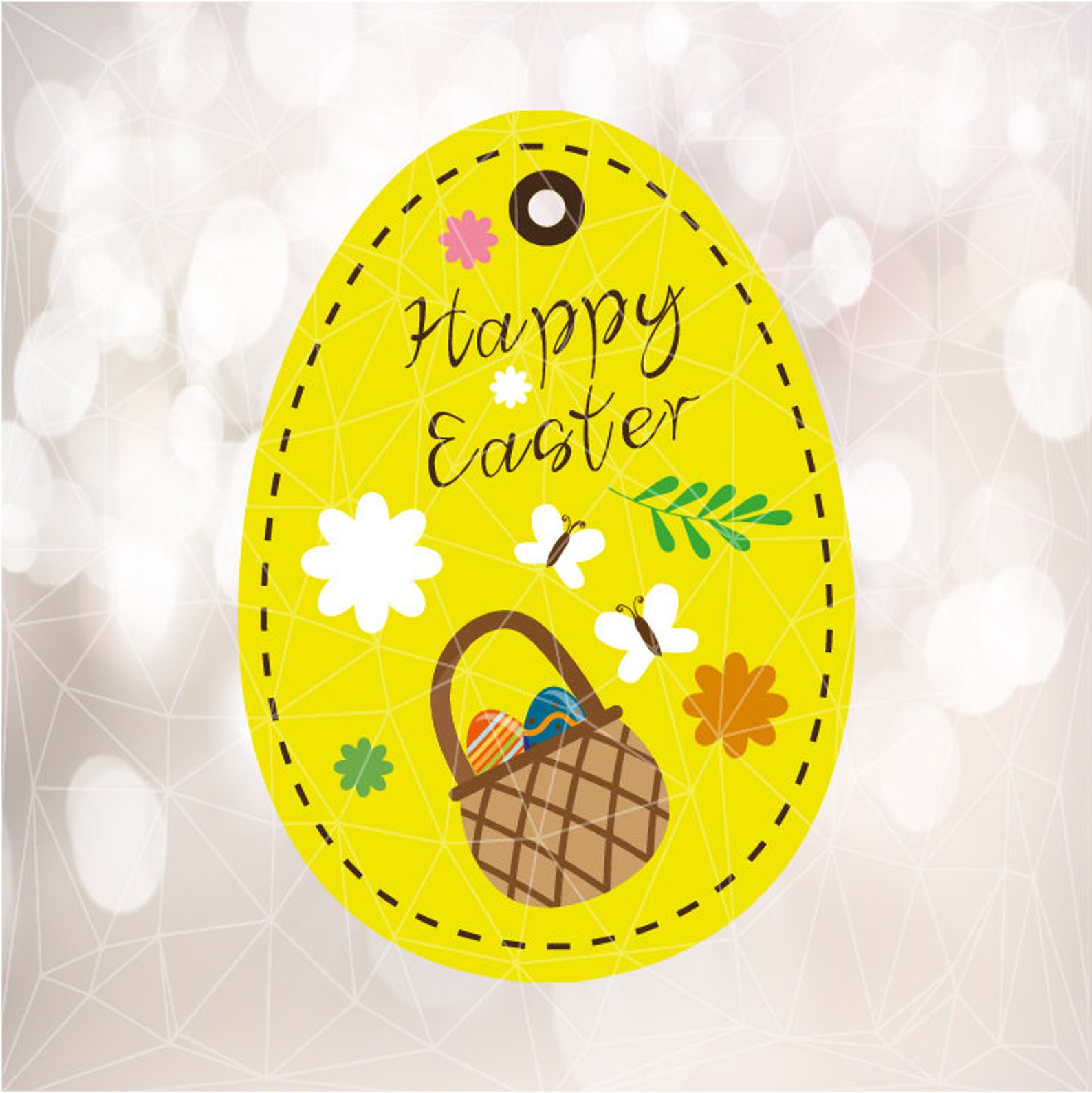 Easter Egg Tag Bundle SVG Easter Tags Digital File Easter - Etsy