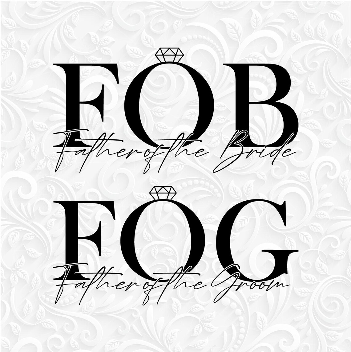 Father of Bride & Father of Groom Svg, Png, Dxf, Eps. Father Wedding ...