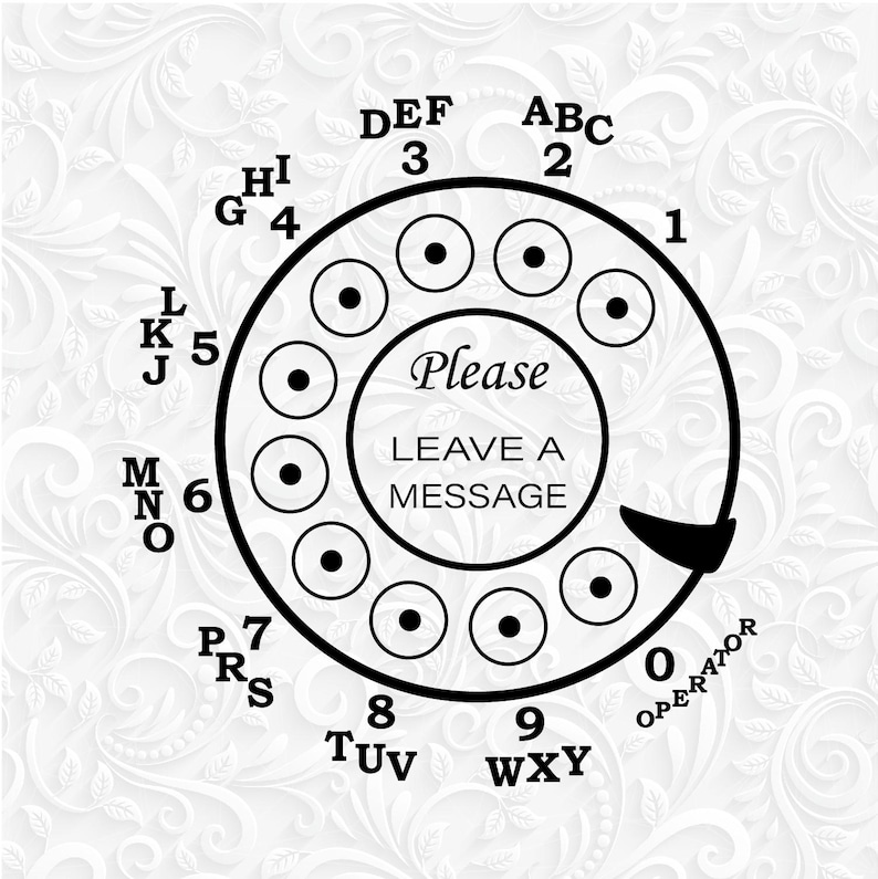 Retro Rotary Dial Svg, Png, Eps. Retro Rotary Phone Svg Color Digital ...